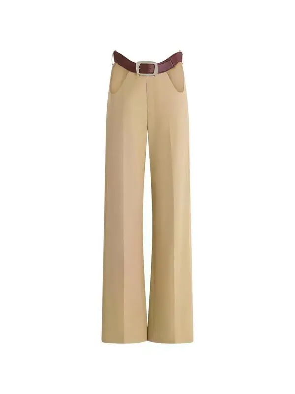 JEAN PAUL GAULTIER Open Front Curves Trousers - Neutrals