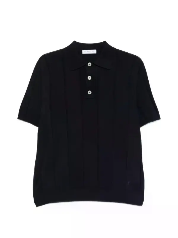 MANUEL RITZ Short-sleeve Polo Shirt - Blue