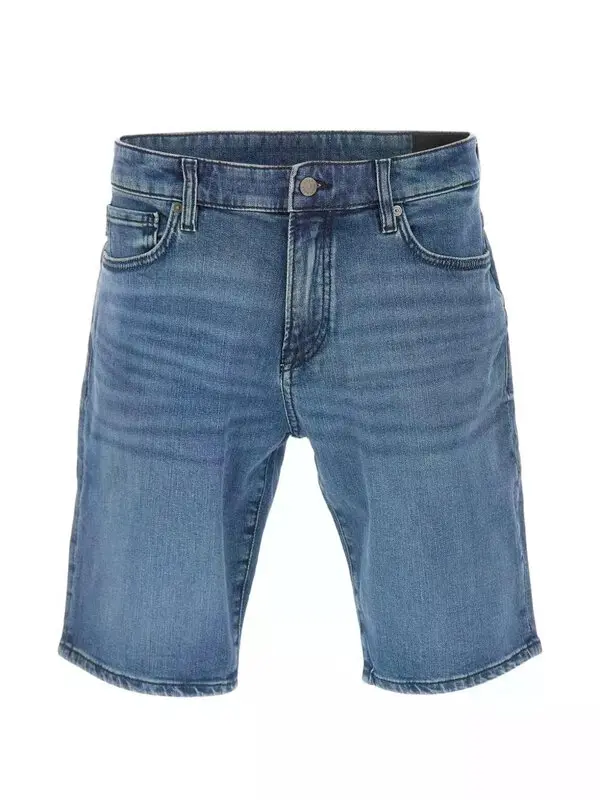 BOSS Maine Stretch-denim Shorts - Blue