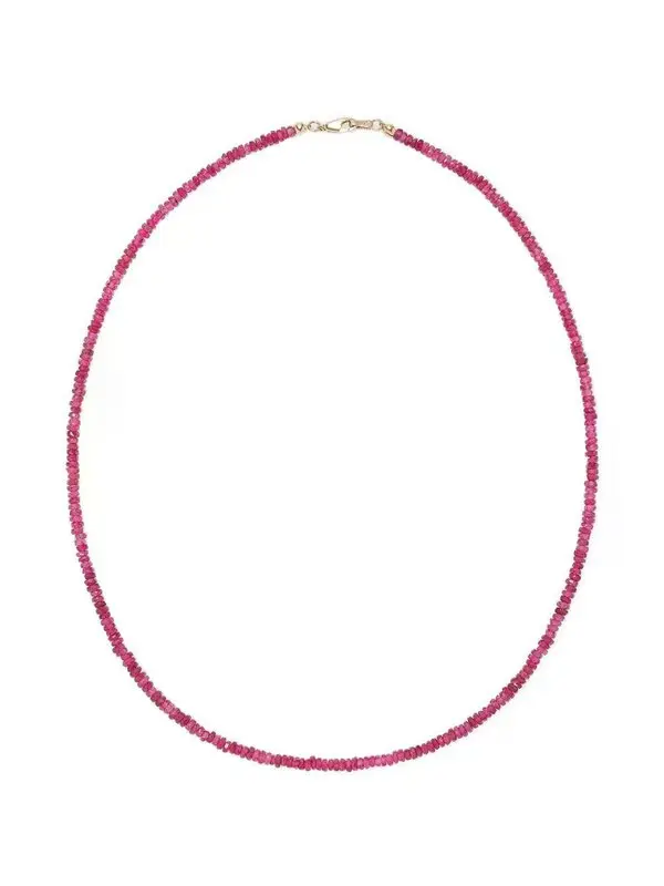 LIZZIE FORTUNATO Ruby Beaded Necklace - Pink