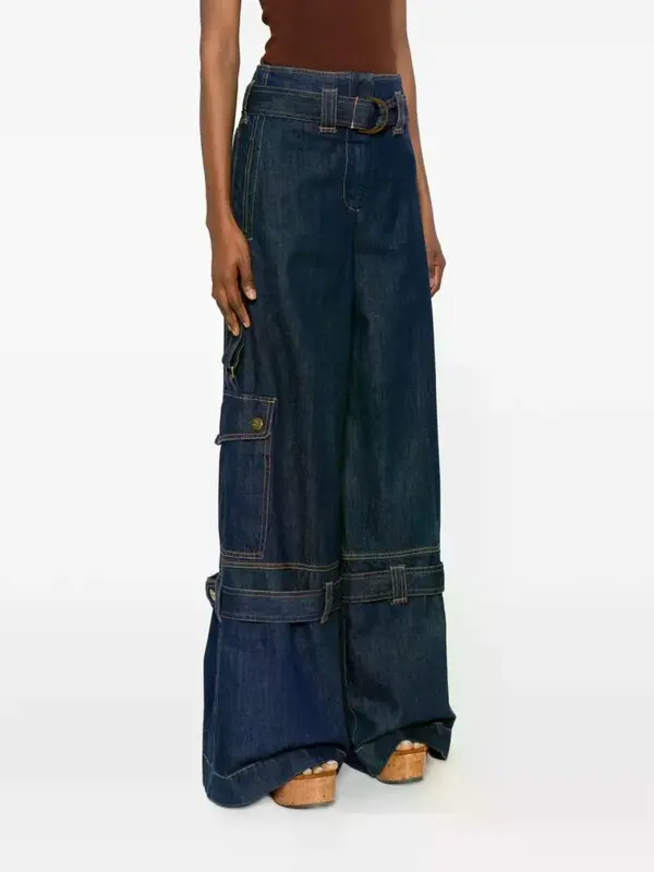 Zimmermann Belted Flap-pockets Jeans