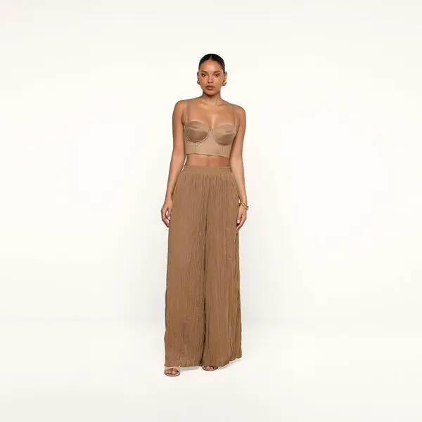 L'Agence Ethel Pleated Pants - Barley