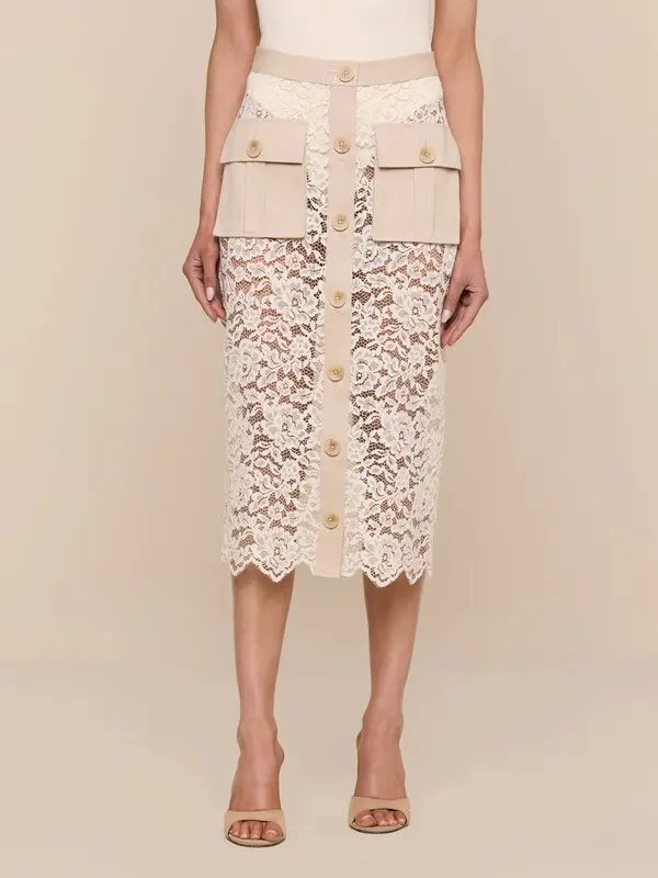 L'Agence Shae Lace Skirt