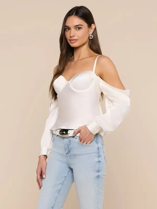 L'Agence Saya Satin Top