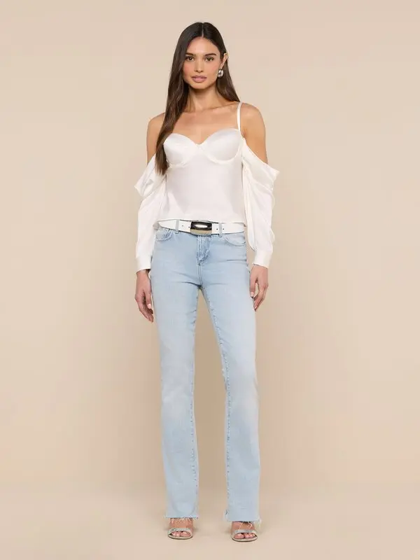 L'Agence Saya Satin Top