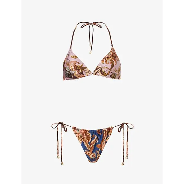 Zimmermann Aster Floral Bikini Set - Spliced