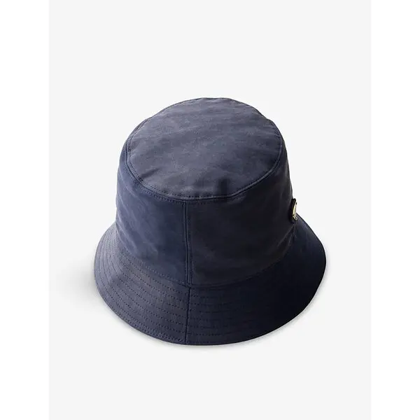Prada Logo-embellished Bucket Hat - Blue