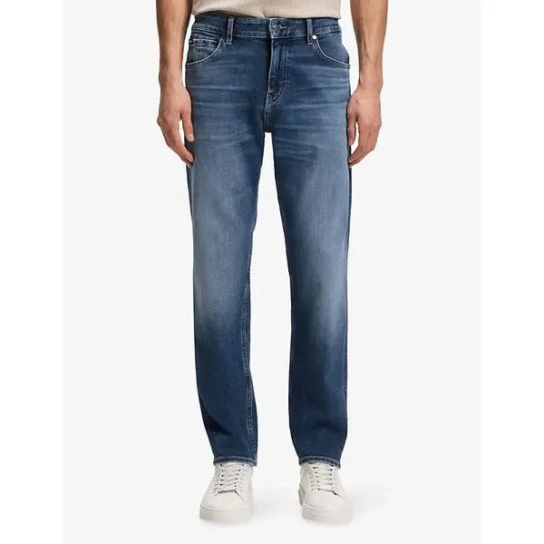 BOSS Regular-fit Stretch-denim Jeans