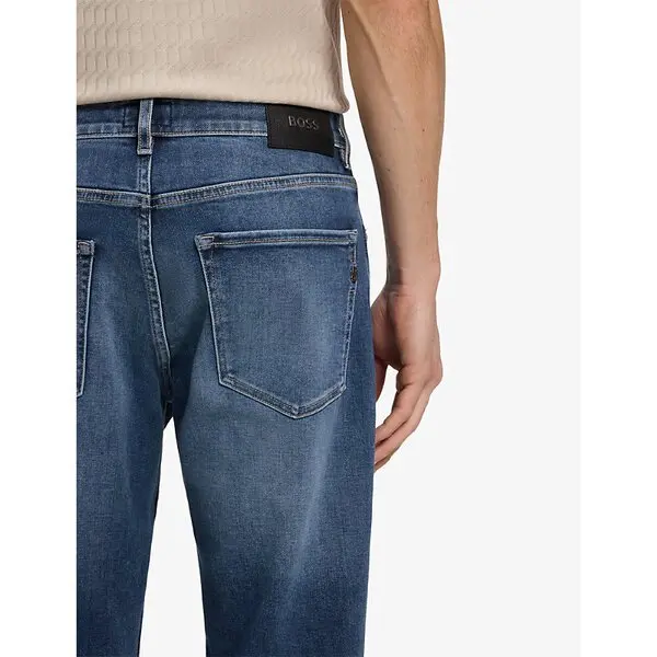 BOSS Regular-fit Stretch-denim Jeans