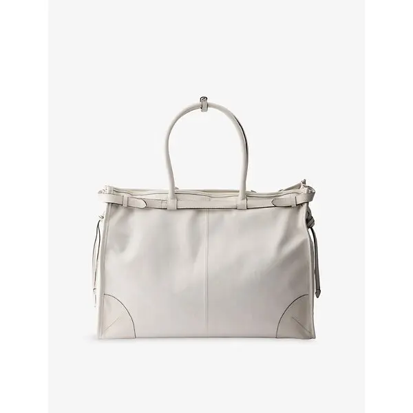 Prada Denim And Leather Tote Bag