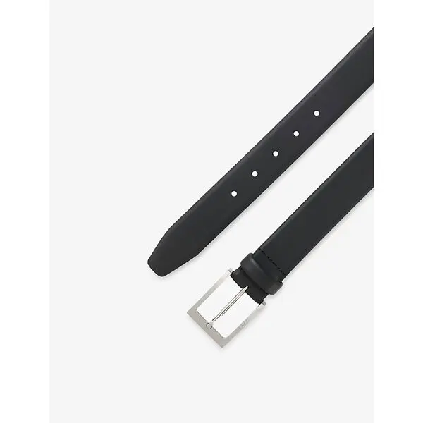BOSS Logo-buckle Leather Belt