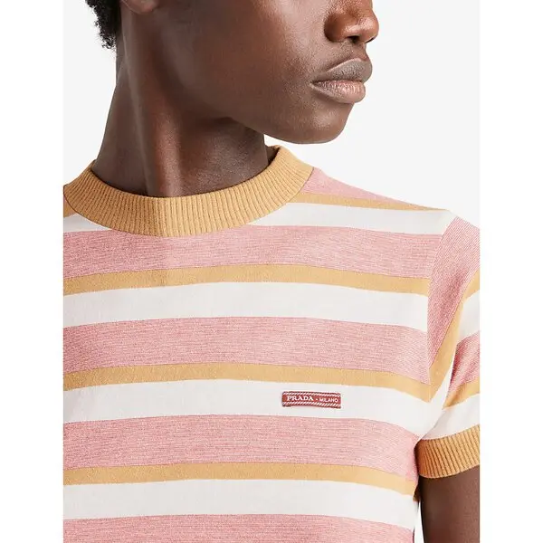 Prada Striped Jersey T-shirt
