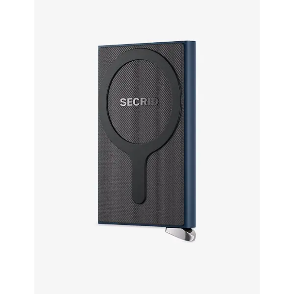 SECRID Cardprotector+ Fluted For Magsafe Aluminium Wallet - Navy