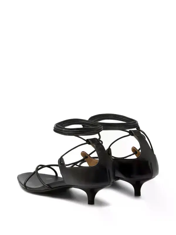 Marsèll Fiuto Lace-up Strap Sandals - Black