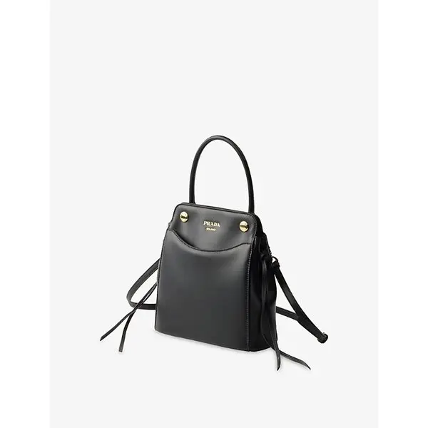 Prada Leather Top-handle Bag - Black