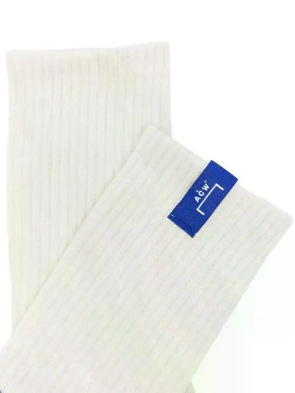 A-COLD-WALL* Ribbed Color-block Socks - Neutrals