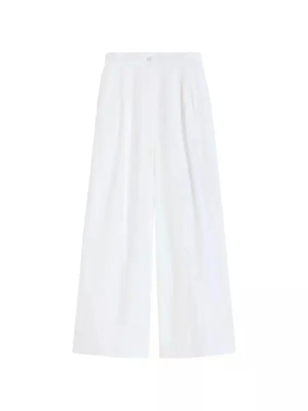 Max Mara Pleated Trousers - White
