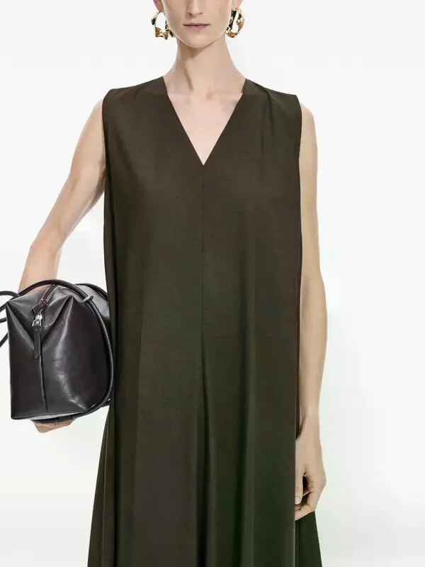 JNBY Pleated Midi Dress - Brown