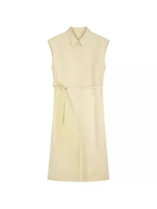LESS Belted Shirt Dress - Neutrals