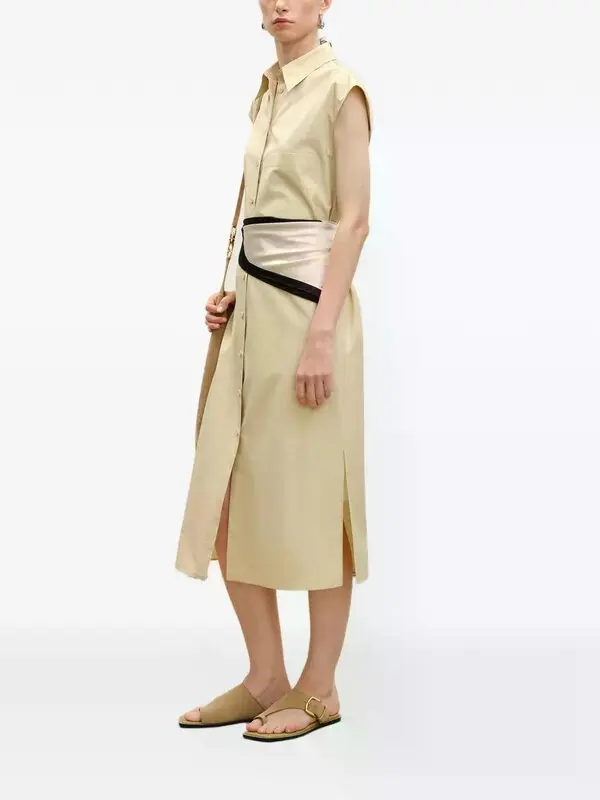 LESS Belted Shirt Dress