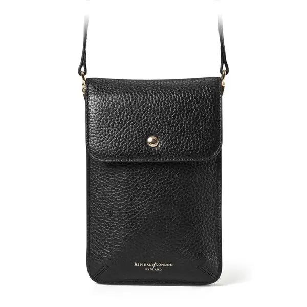 ASPINAL OF LONDON Duo Phone Crossbody Pouch - Black