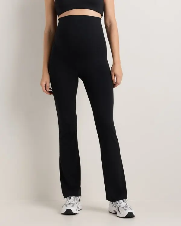 Quince Ultra-form Maternity Bootcut Pants - Black