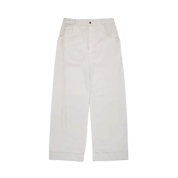 ANN DEMEULEMEESTER Michaël 5 Pocket High Comfort Trousers - White