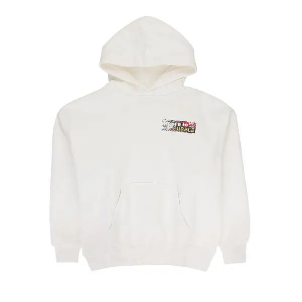 PURPLE BRAND Hwt Fleece Pullover Hoodie - Cream