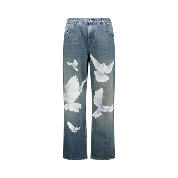 3.PARADIS Freedom Doves Straight Fit Denim Jeans