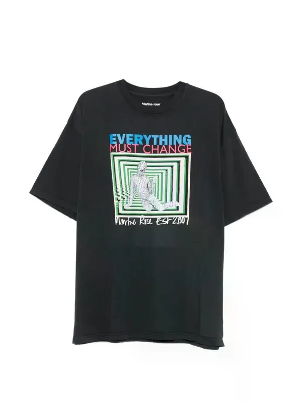 Martine Rose Graphic-print T-shirt - Black