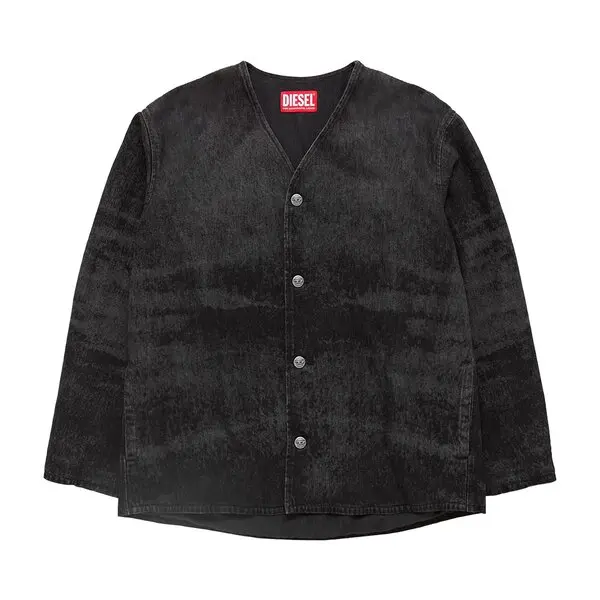 DIESEL® Denim Cardigan Jacket - Black