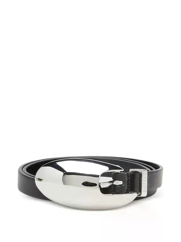 DIESEL® Sculpted-buckle Belt - Black