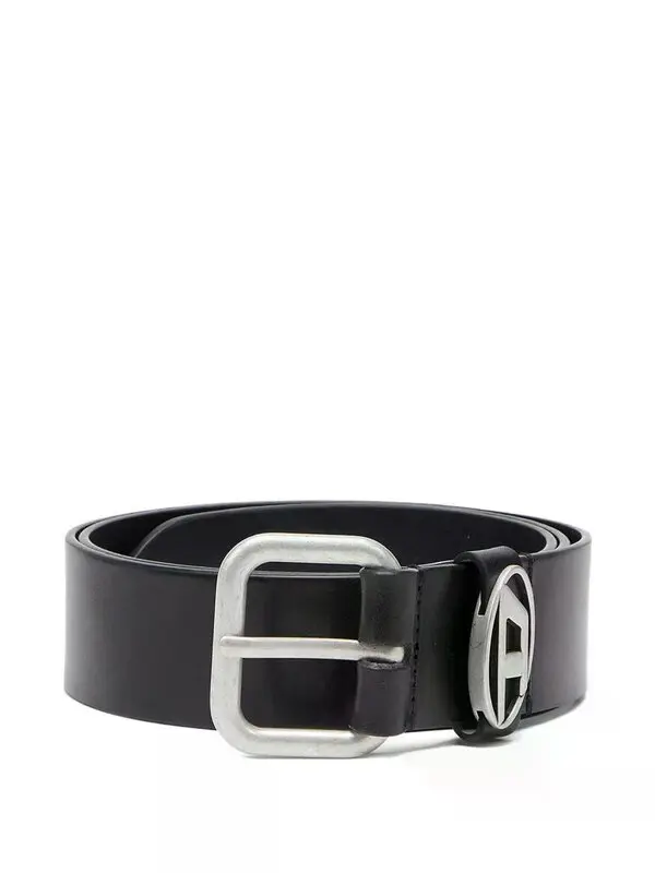 DIESEL® Logo Buckle Belt - Black