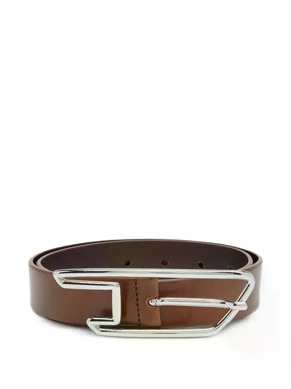 DIESEL® Outlined D Buckle Belt - Brown