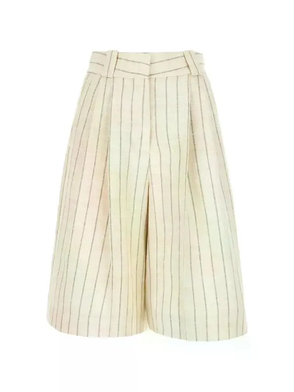 BLAZÉ MILANO Pinstripe Shorts - Neutrals