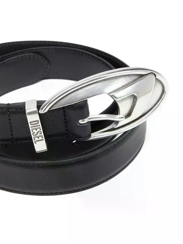 DIESEL® Oval D Buckle Belt - Black