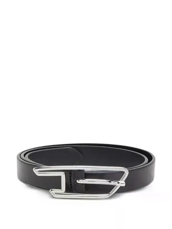 DIESEL® Outlined D Buckle Belt - Black