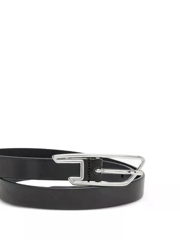 DIESEL® Outlined D Buckle Belt - Black
