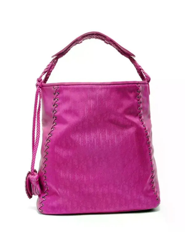 Dior 2007 Trotter Lace-up Shoulder Bag - Pink
