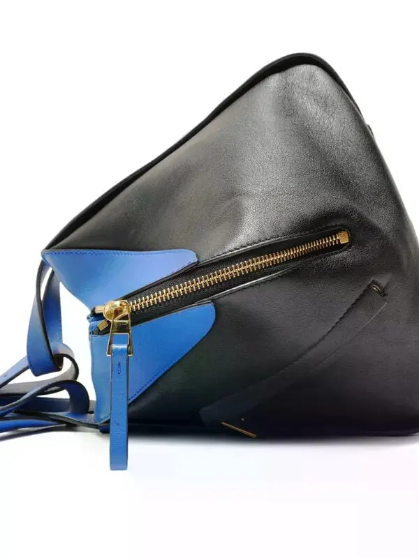 Loewe Large Hammock Leather Tote Bag - Blue