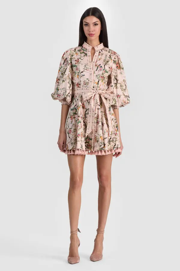 Alice + Olivia Lucy Mini Shirt Dress - Pink