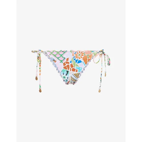 Seafolly Boheme Tie-side Bikini Bottom - Parfait Pink