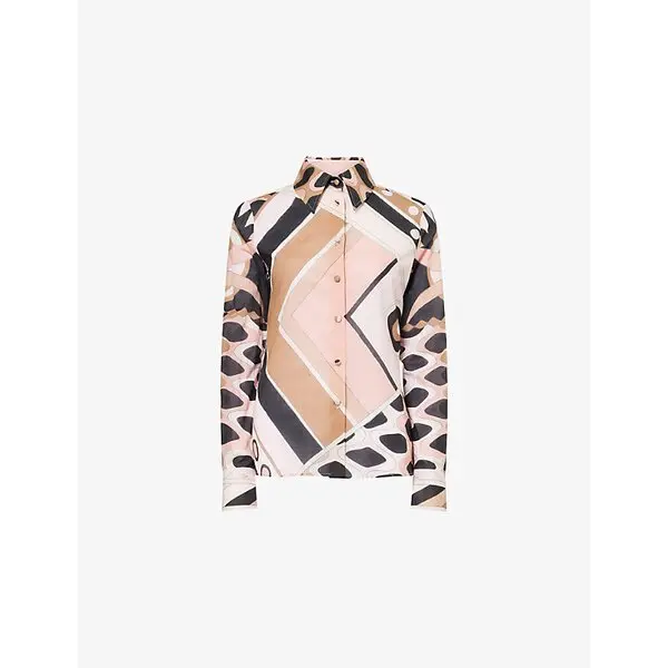 Emilio Pucci Vivara Printed Cotton Shirt - Nude