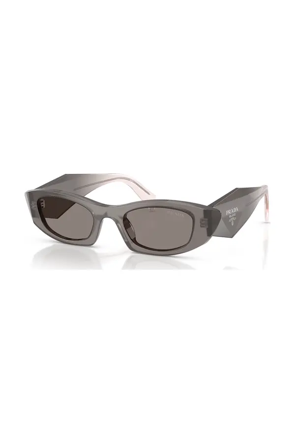 Prada Sunglasses With Oval Frame - Grey
