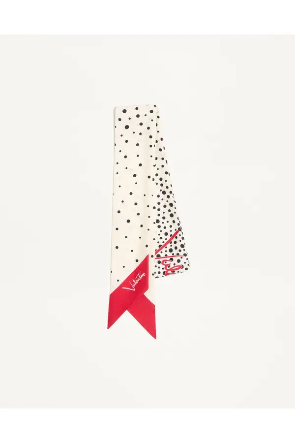 Valentino Garavani Little Stars Starry Silk Bandeau Scarf - Multicolor