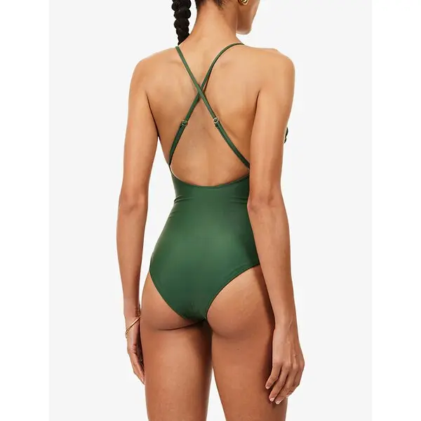 Verandah V-neck Cross-back Swimsuit