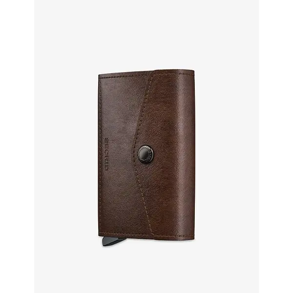 SECRID Envelope Vintage Leather Wallet - Chocolate