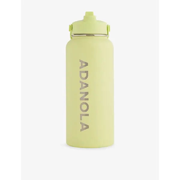 ADANOLA Logo-print Double-wall Stainless-steel Water Bottle 950ml - Washed Lime Green