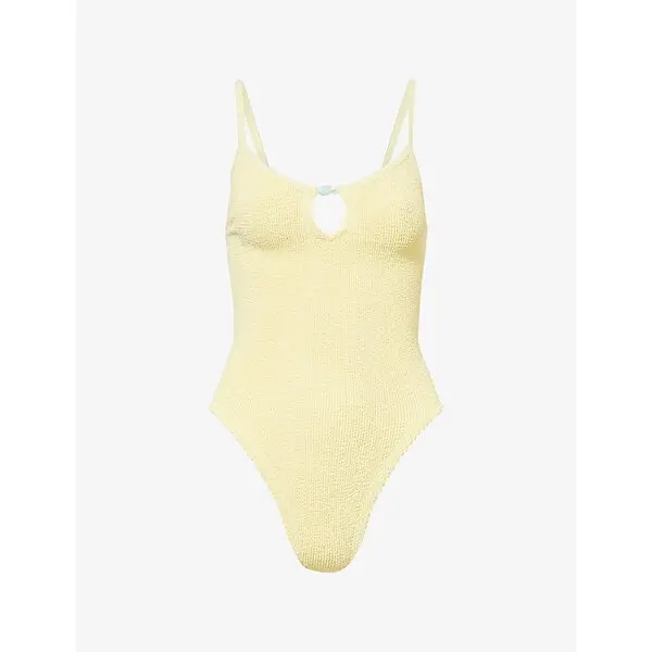 Hunza G Mia Beaded Swimsuit - Butter