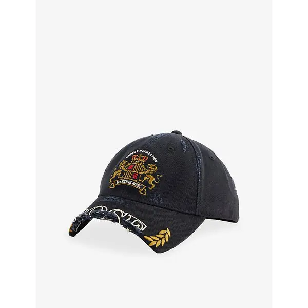 Martine Rose Embroidered Baseball Cap - Black Washed